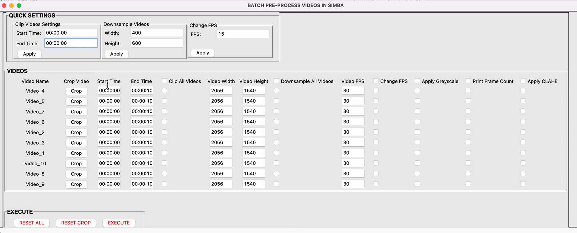 Tutorial for processing videos in batch — SimBA 0.0.2 documentation